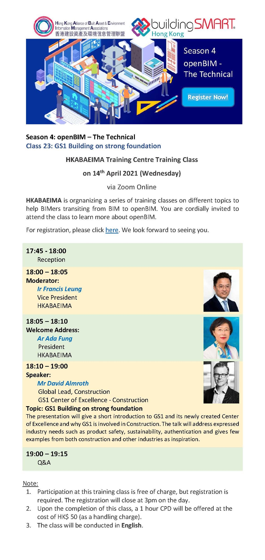 HKABAEIMA Training Centre Training Class 23: GS1 Building on strong ...