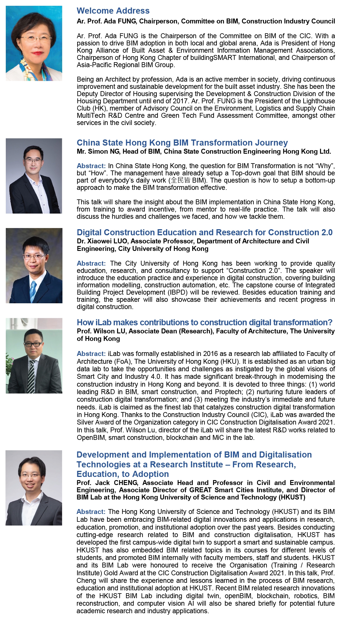 CIC Webinar on BIM Talks: CIC Construction Digitalisation Award 2021 ...